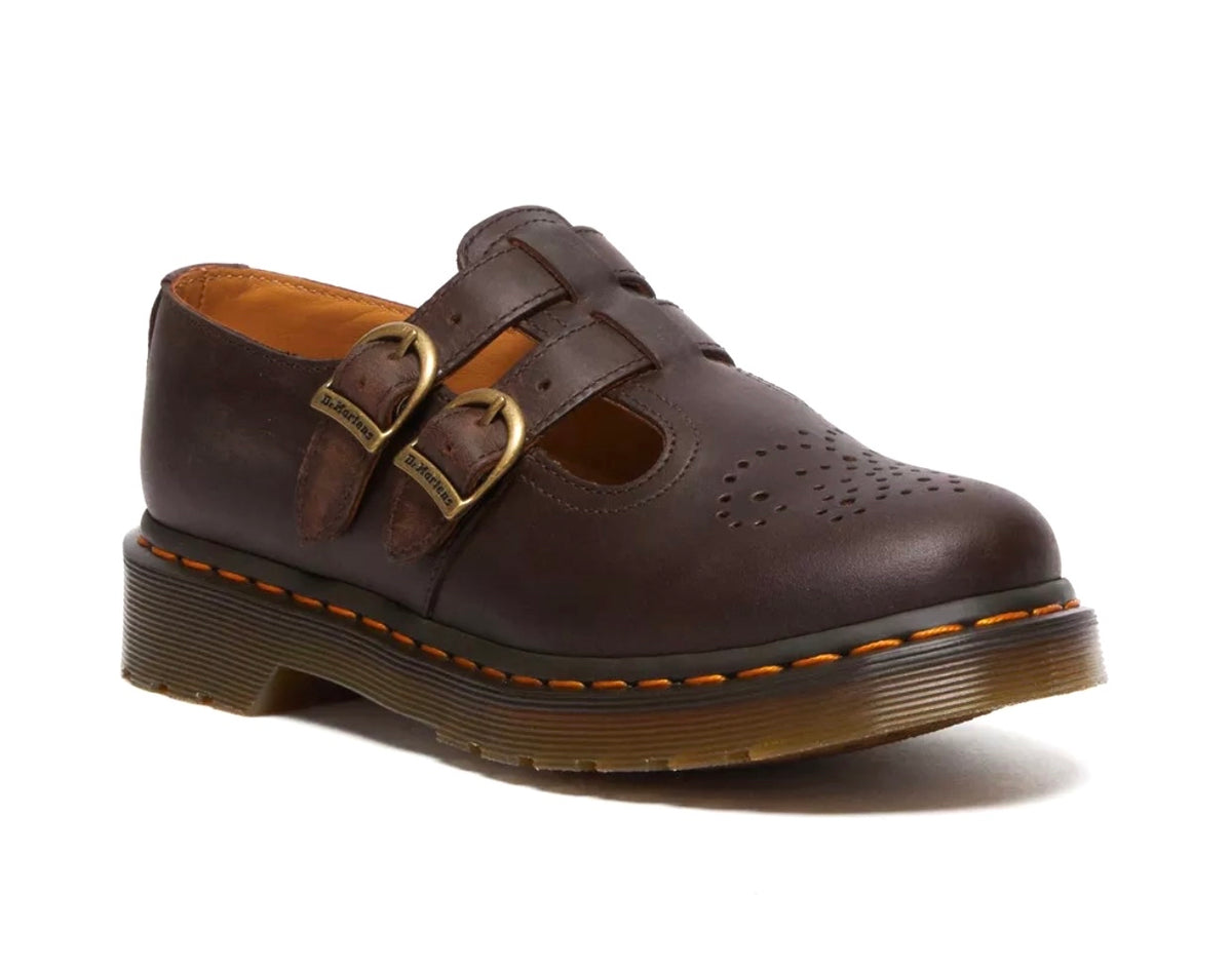 Dr. Martens 8065 Dark Brown Crazy Horse Mary Jane – Redpath Shoes Canberra