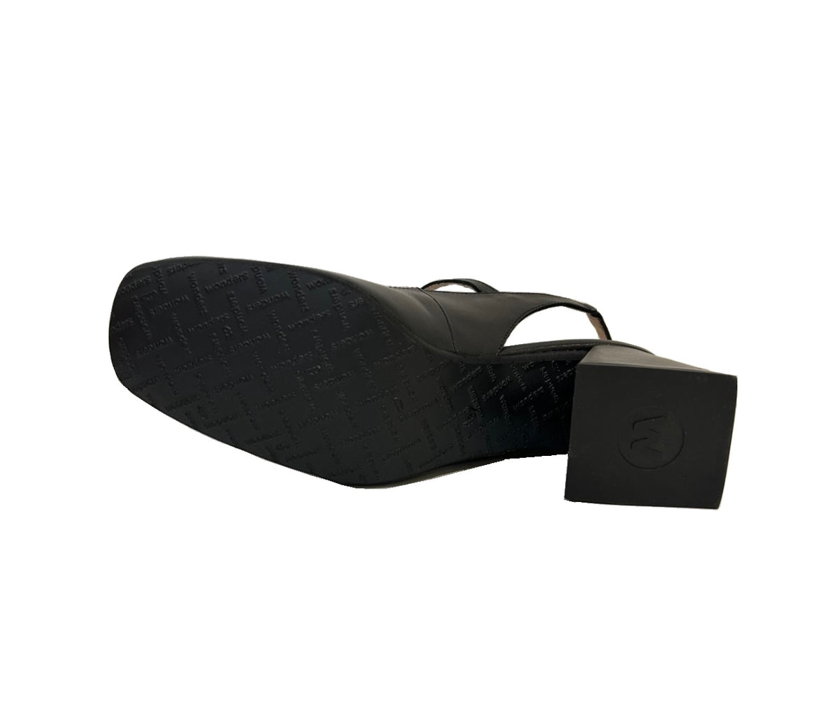 Wonders H-6307 Iseo V Negro Black Leather Court Shoe Made In Spain ...
