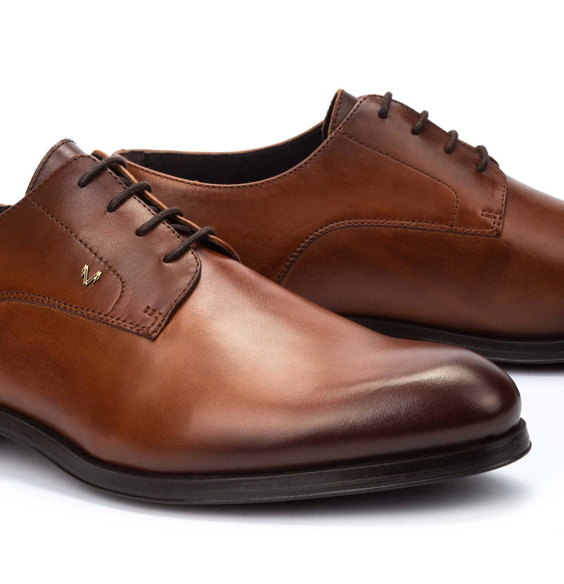 Martinelli 1492-2630Z Empire Brandy Tan Brown Leather 4 Eyelet Shoe Ma ...
