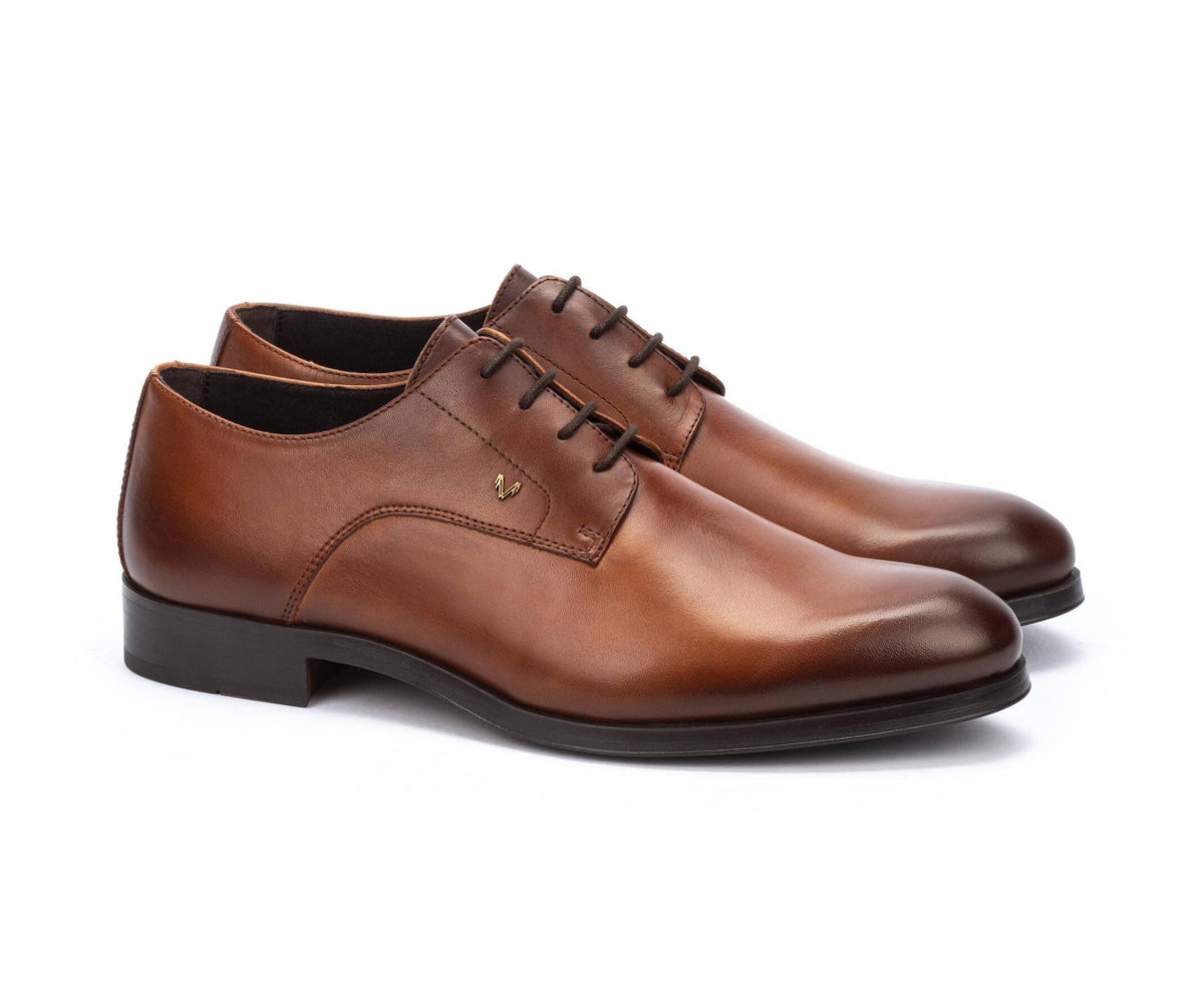 Martinelli 1492-2630Z Empire Brandy Tan Brown Leather 4 Eyelet Shoe Ma ...