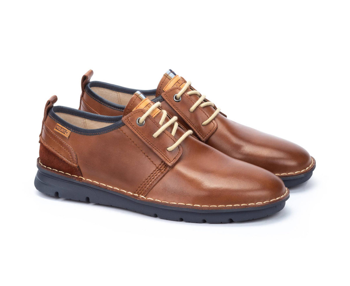 Pikolinos Rivas МЗТ-4232C1 Cuero Light Tan Brown 3 Eyelet Shoe ...