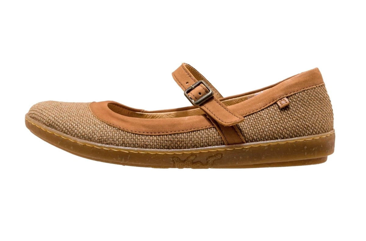 El Naturalista 5230 Coral Honey Beige Lino Nobuck W Mary Jane Made In ...