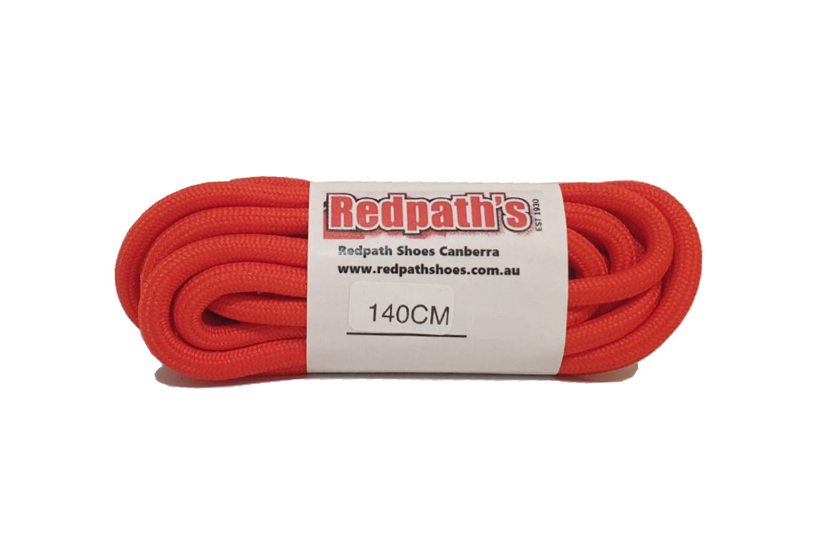 Redpath’s Red 55 Inch 140cm (8-10 Eyelet) Round Nylon Shoe Laces ...