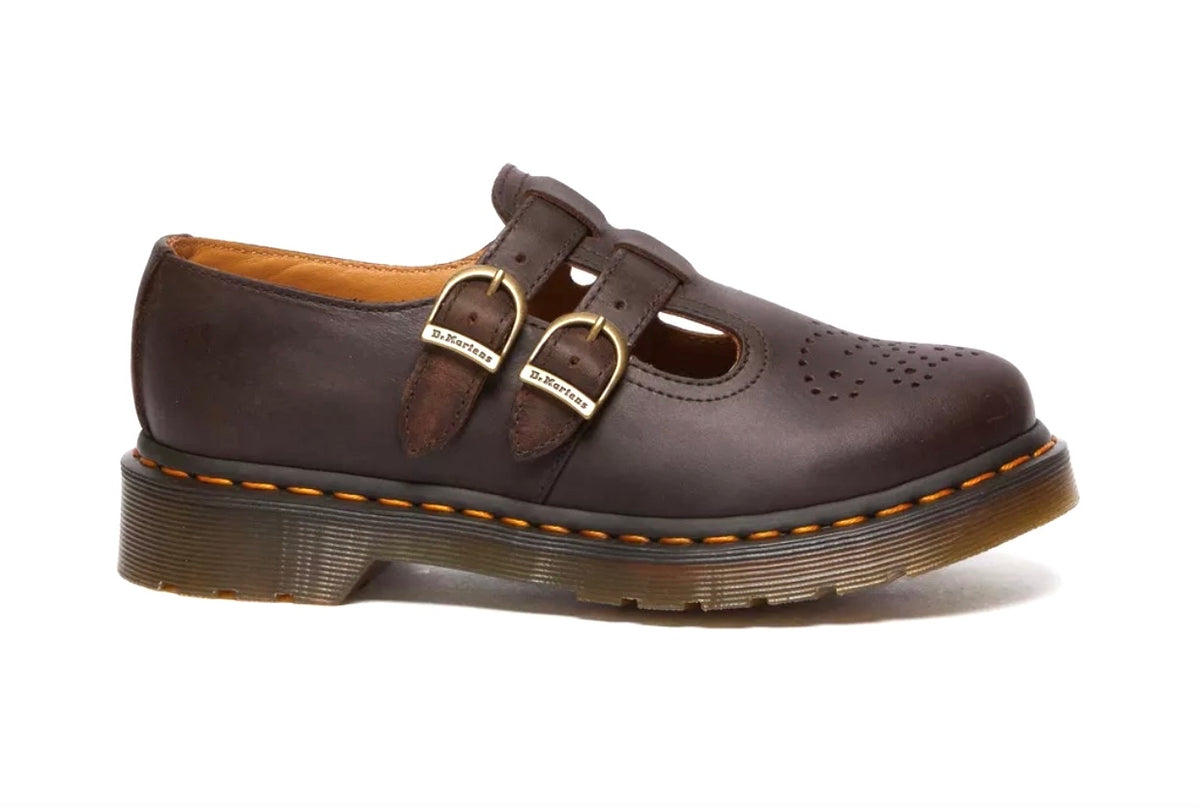 Dr. Martens 8065 Dark Brown Crazy Horse Mary Jane – Redpath Shoes Canberra