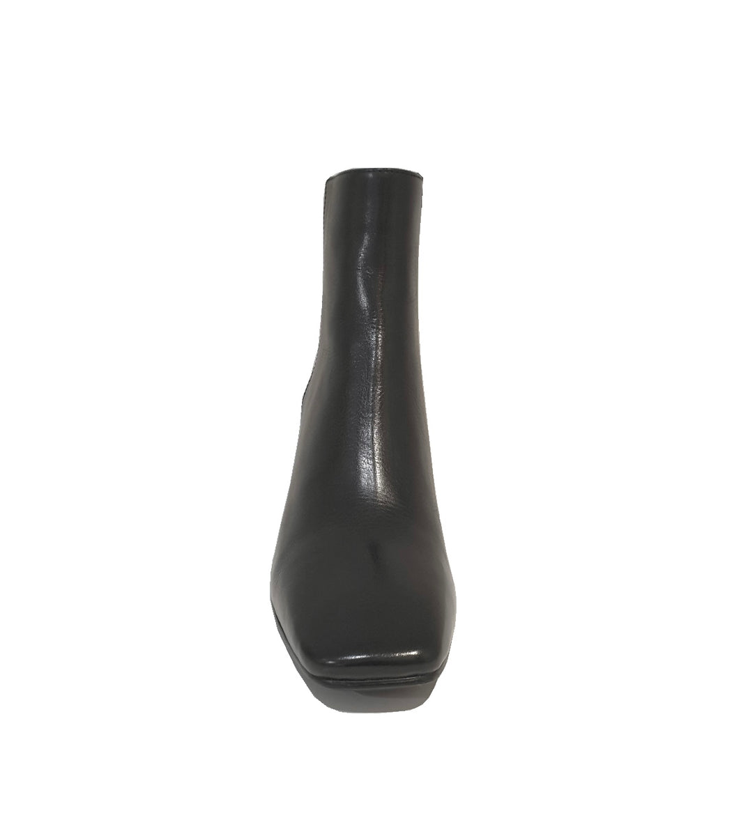 Martini Marco WX07-1-A Soft Nappa Black Leather Ankle Boots Zip Made I ...