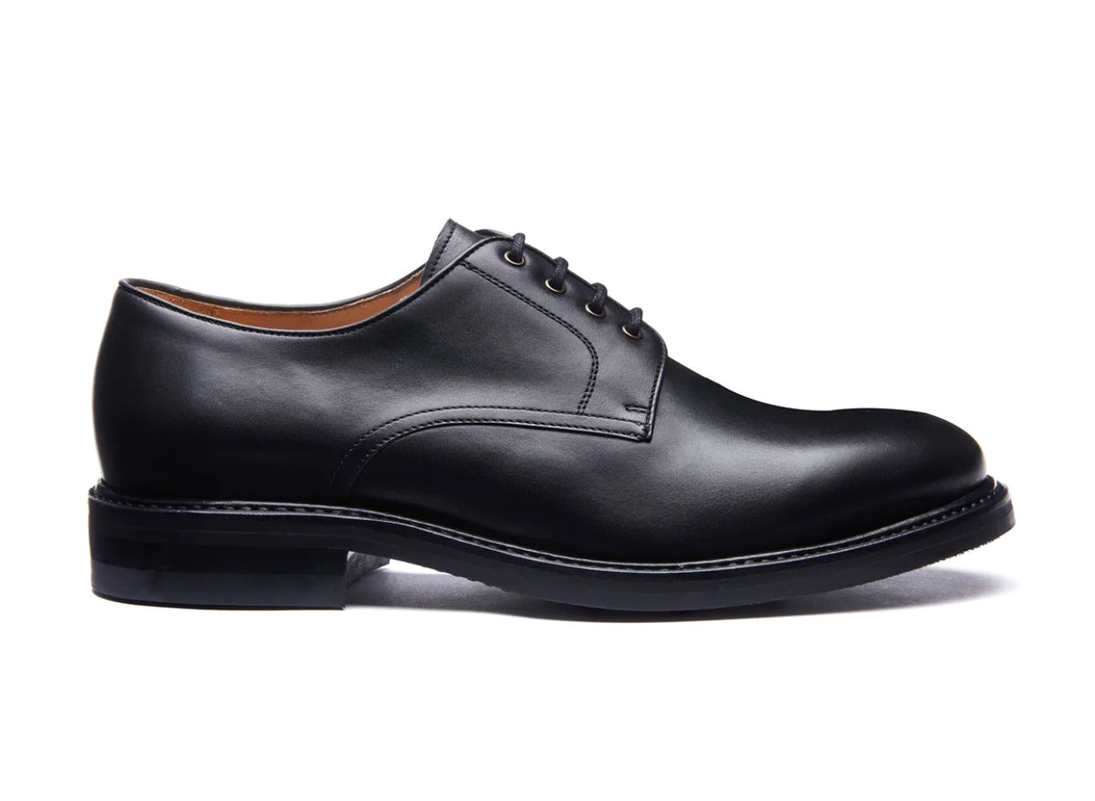 Solovair NPS Black 4 Eyelet Gibson Shoe Dainite Rubber Sole Made In En ...