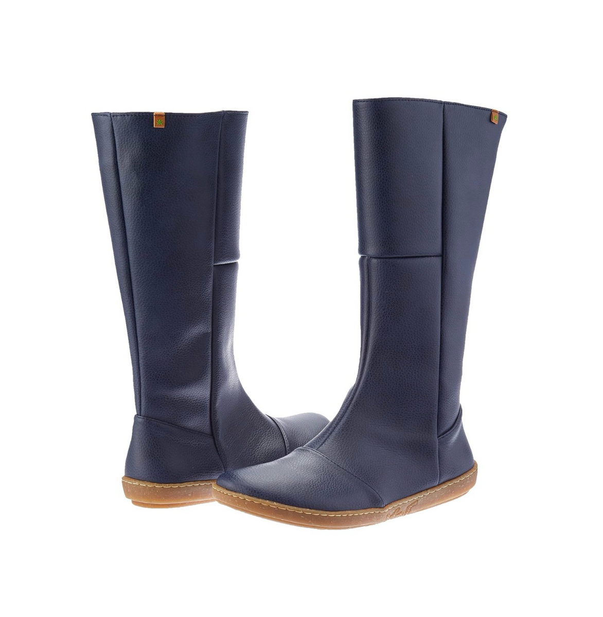 El Naturalista 5316T Ocean Blue Rugged Coral Vegan Knee High Boots Zip ...