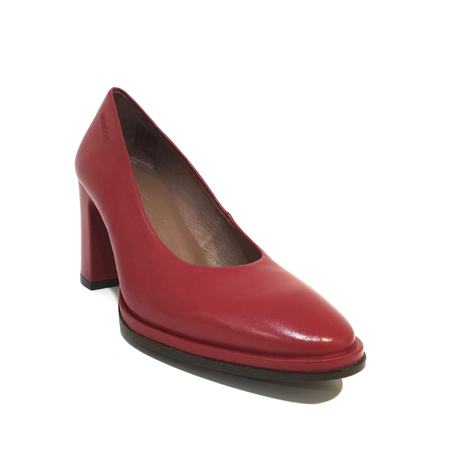 Wonders M-5101 Iseo I Rubi Red Leather High Heel Court Shoe Made In Sp ...