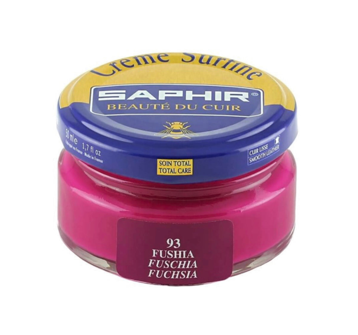 Saphir Fuchsia Pink Renovating Cream Polish 50ml Made In France ...