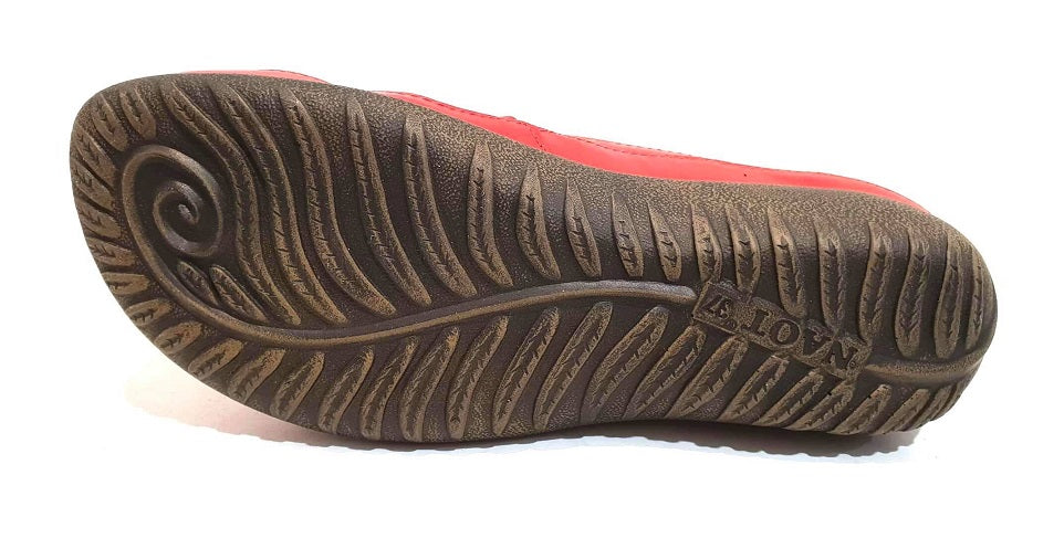 Naot Matai Poppy Red Leather Mary Jane Velcro Made In Israel – Redpath ...