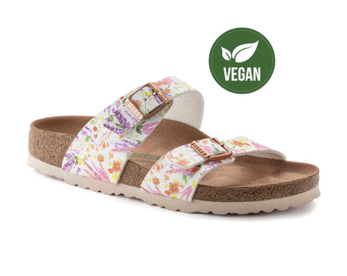 Birkenstock Sydney Light Rose Floral Birko-Flor Vegan Made In Germany ...