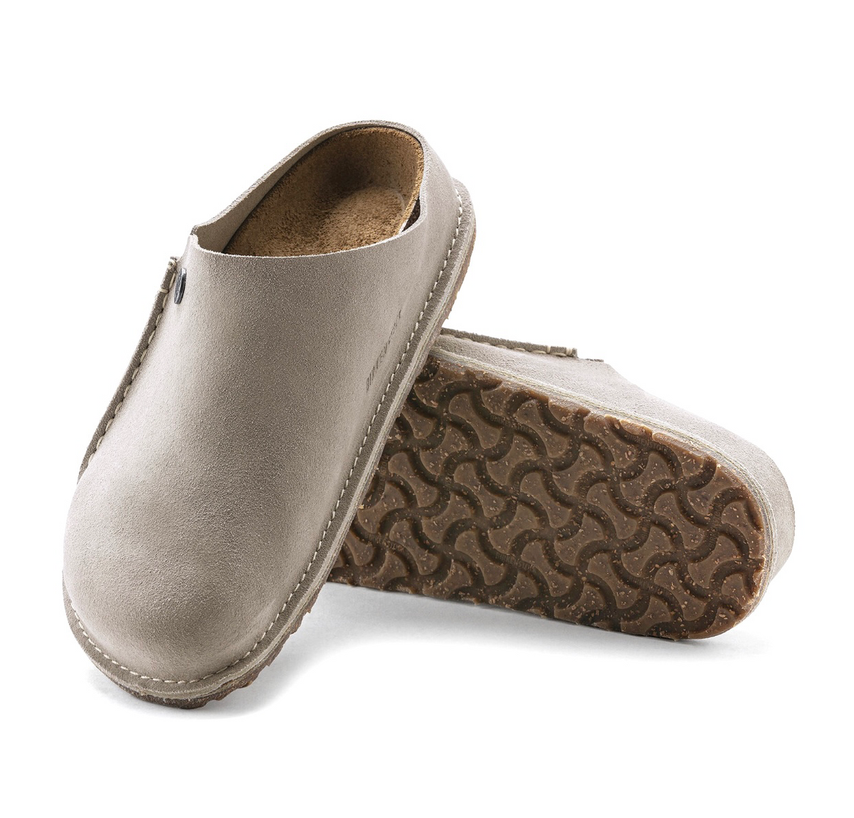 Birkenstock Zermatt Premium Suede Stone Coin Clog Removable Footbed Ma ...