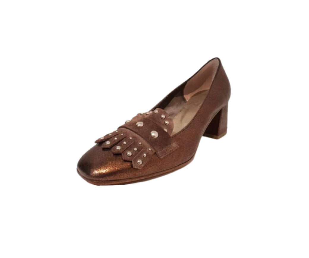 Progetto S176 Rock Bronzo Leather Tassel Court Shoe Made In Italy ...