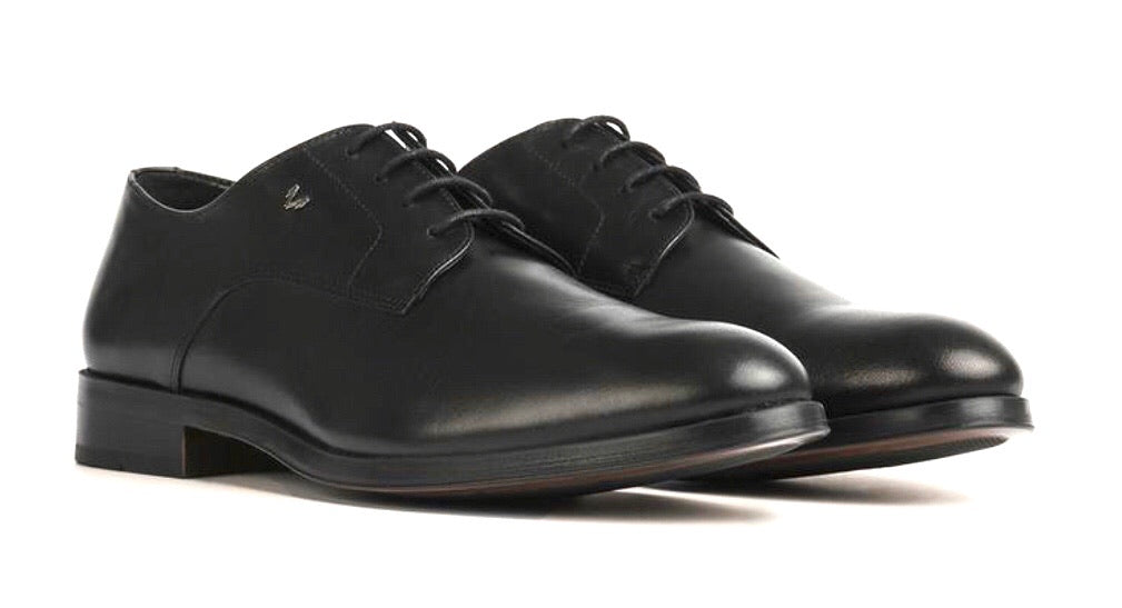 Martinelli 1492-2630PYM Black Empire Leather 4 Eyelet Shoe Made In Spa ...