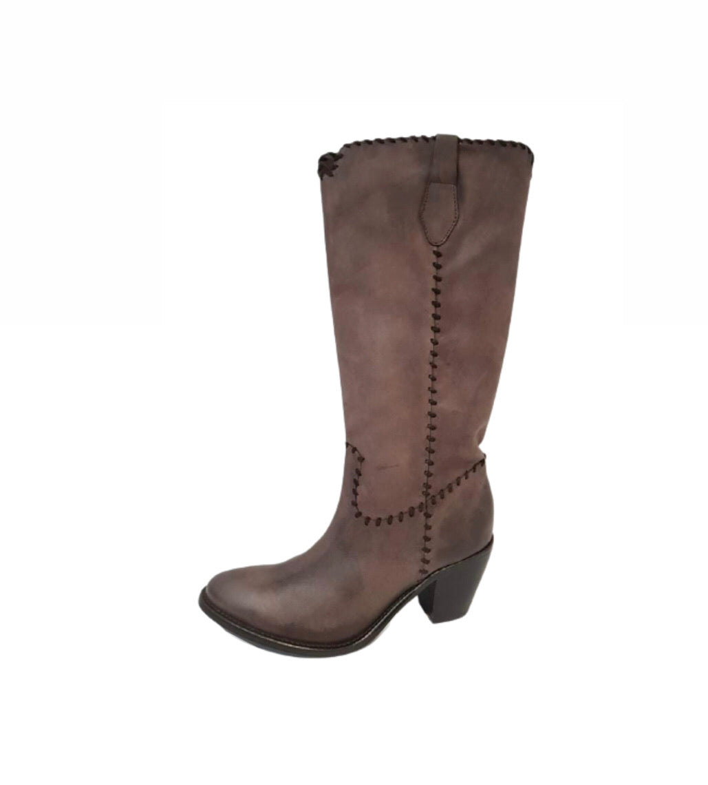 Progetto B087 Taurus Ciocc Brown Knee High Boot Made In Italy – Redpath ...