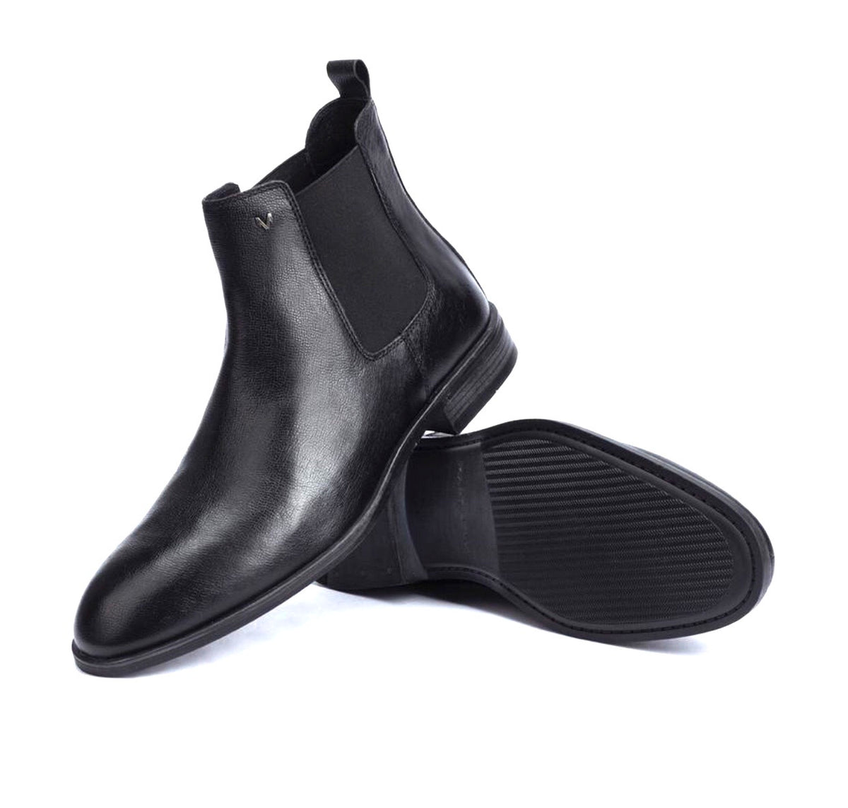 Martinelli 1456-2540R Warren Black Leather Chelsea Boot Made In Spain ...