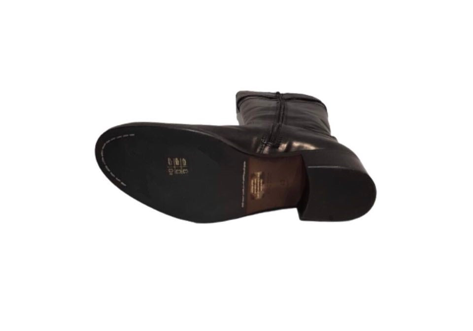 Progetto A011 Black Nero Knee High Zip Boots Made In Italy – Redpath ...